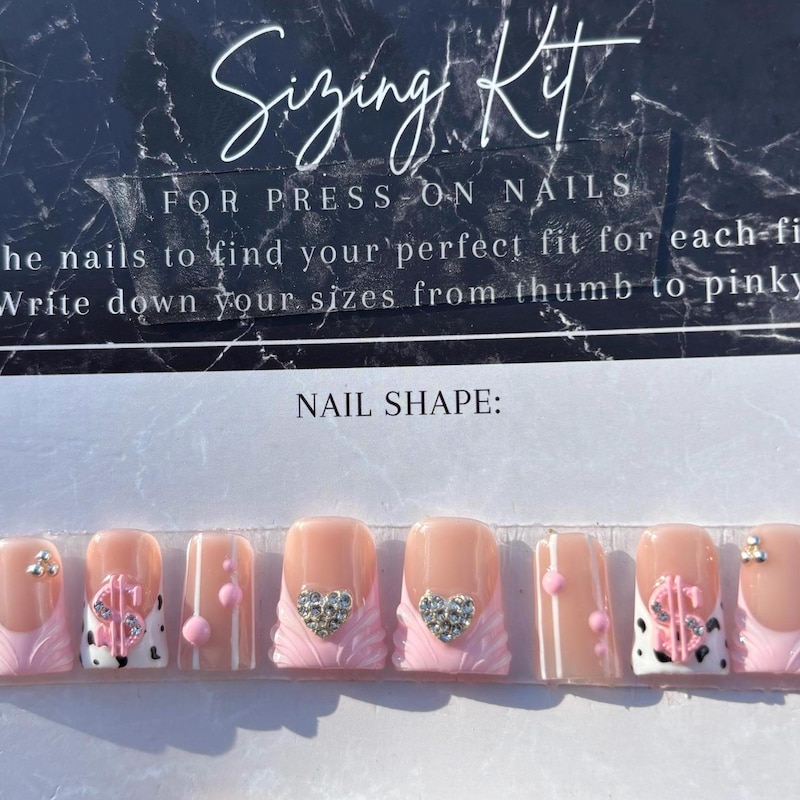Rhinestone Duck Nails - Etsy