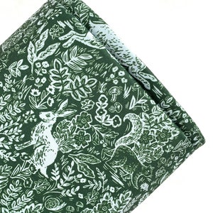Rifle Paper Co Book Sleeve, Padded Book Sleeve, Wildwood Rabbit Green ...