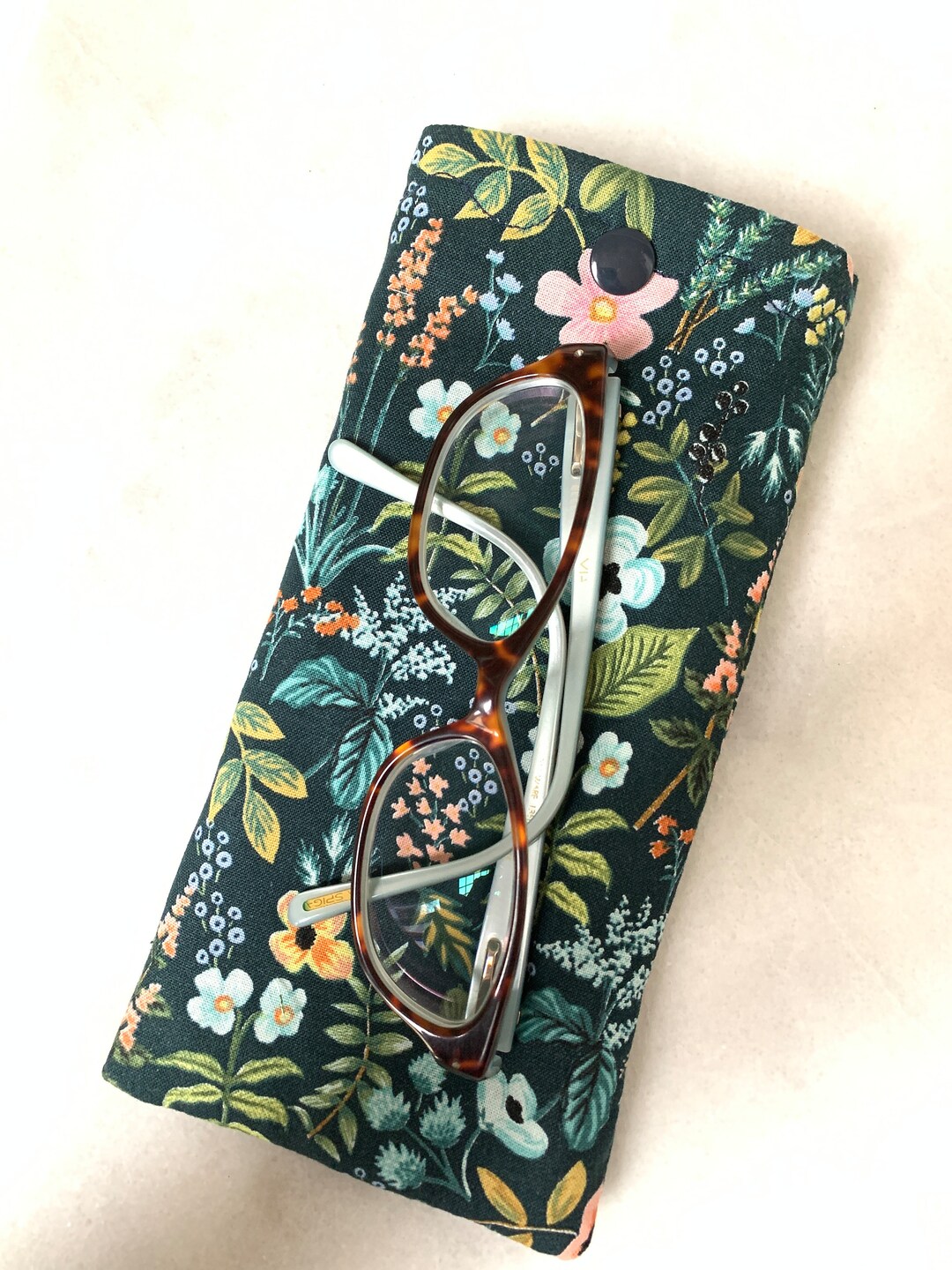 Rifle Paper Co Fabric Eyeglass Case - Sunglass Case - 3 Sizes - Padded ...