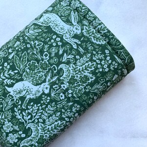 Rifle Paper Co Book Sleeve, Padded Book Sleeve, Wildwood Rabbit Green ...