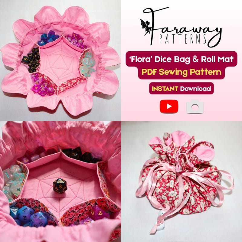 Dnd Dice Bag Sewing Pattern - Etsy