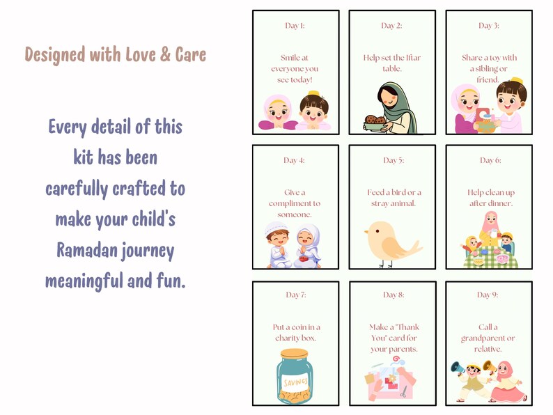 Kids Ramadan Activity Kit 2026, Good Deeds Cards, Journey Tracker (PDF ...