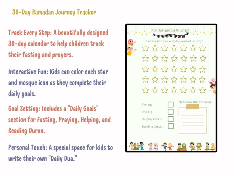 Kids Ramadan Activity Kit 2026, Good Deeds Cards, Journey Tracker (PDF ...