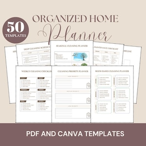 Decluttering Planner Printable Konmari Style Home Reset Checklist Room ...