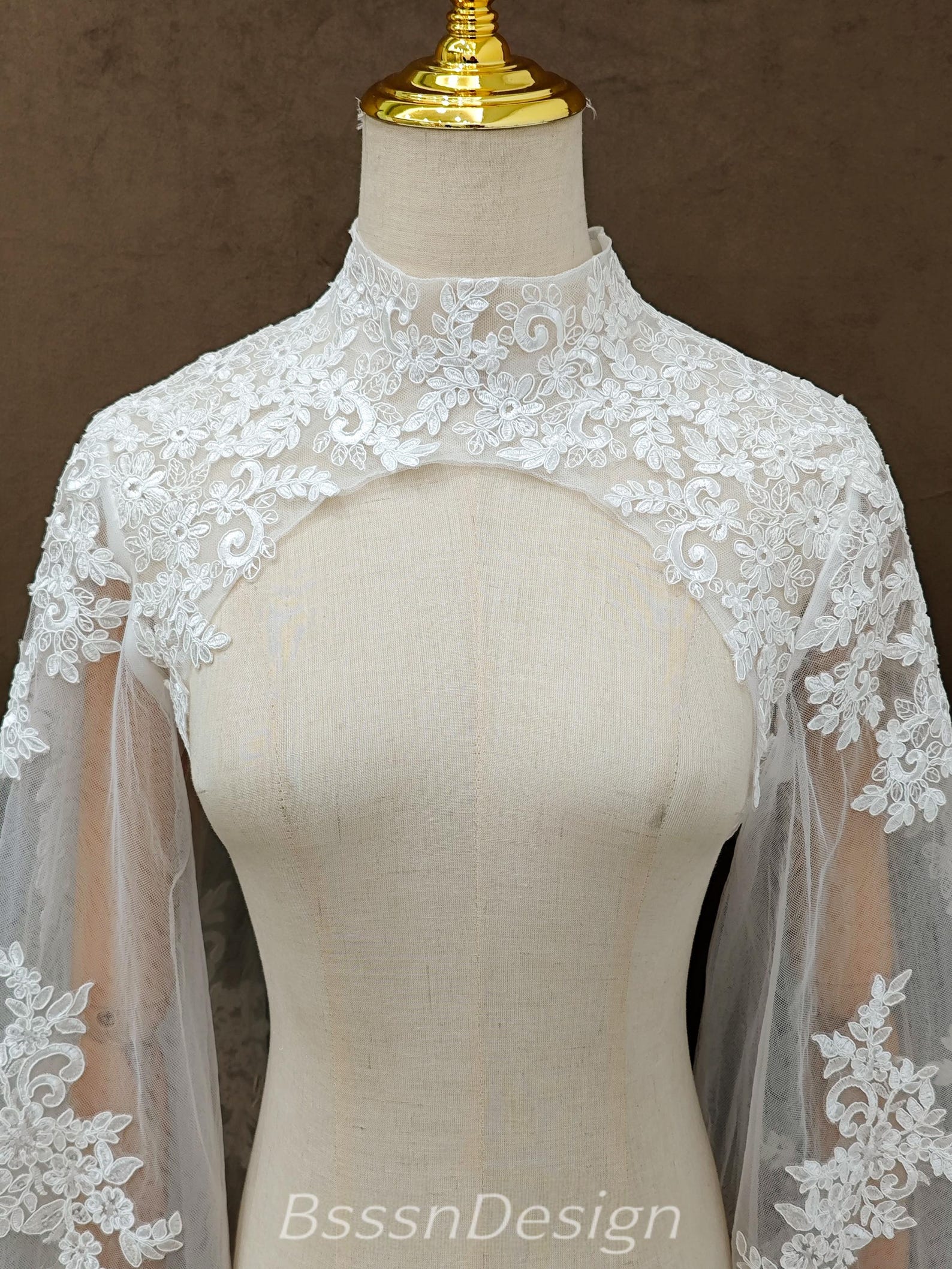 Fairy Spring Floral Lace Embroidery Wedding Bolero Shrug, Floral Lace ...