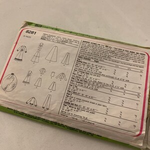 Simplicity 8281, Vintage 11 1/2 Doll, Clothing Pattern - Etsy