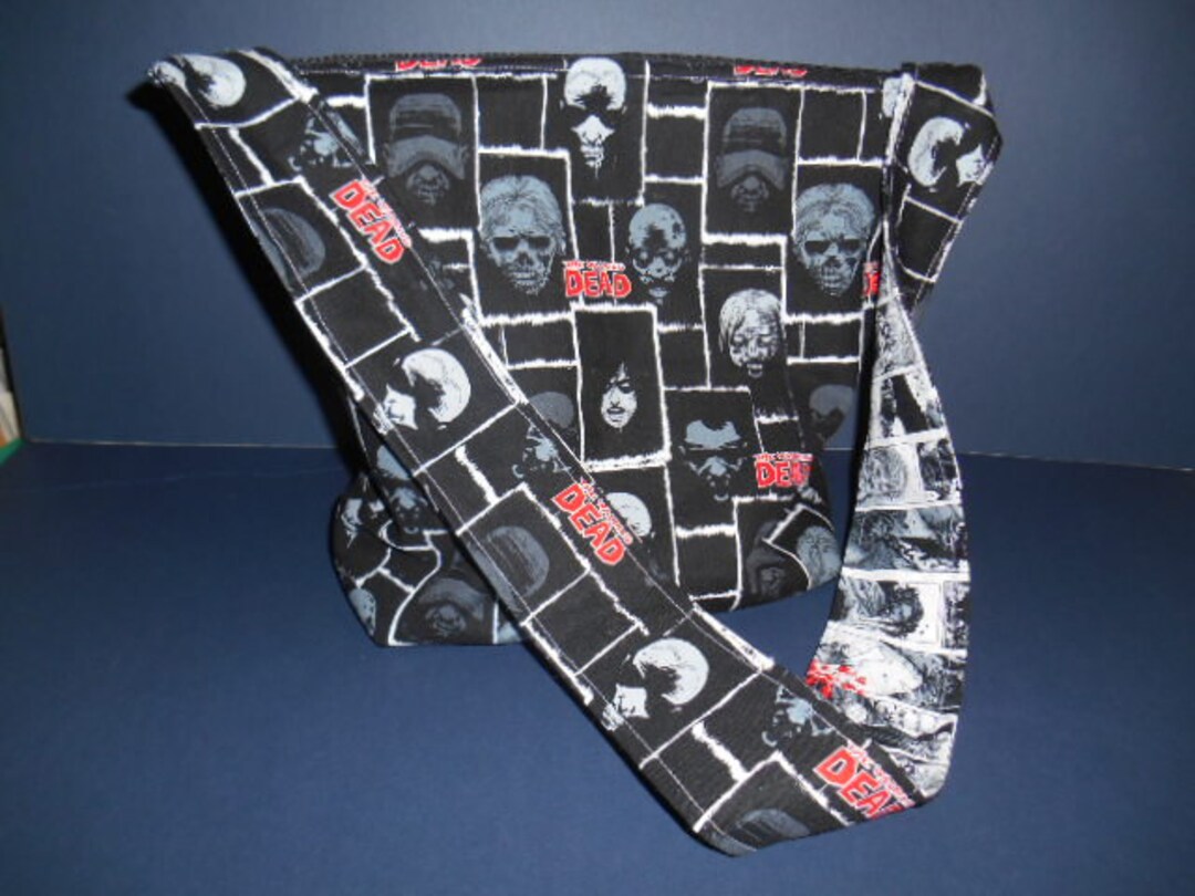 Handmade, the Walking Dead, Print Purse, Zombies, One of a Kind, Blood ...
