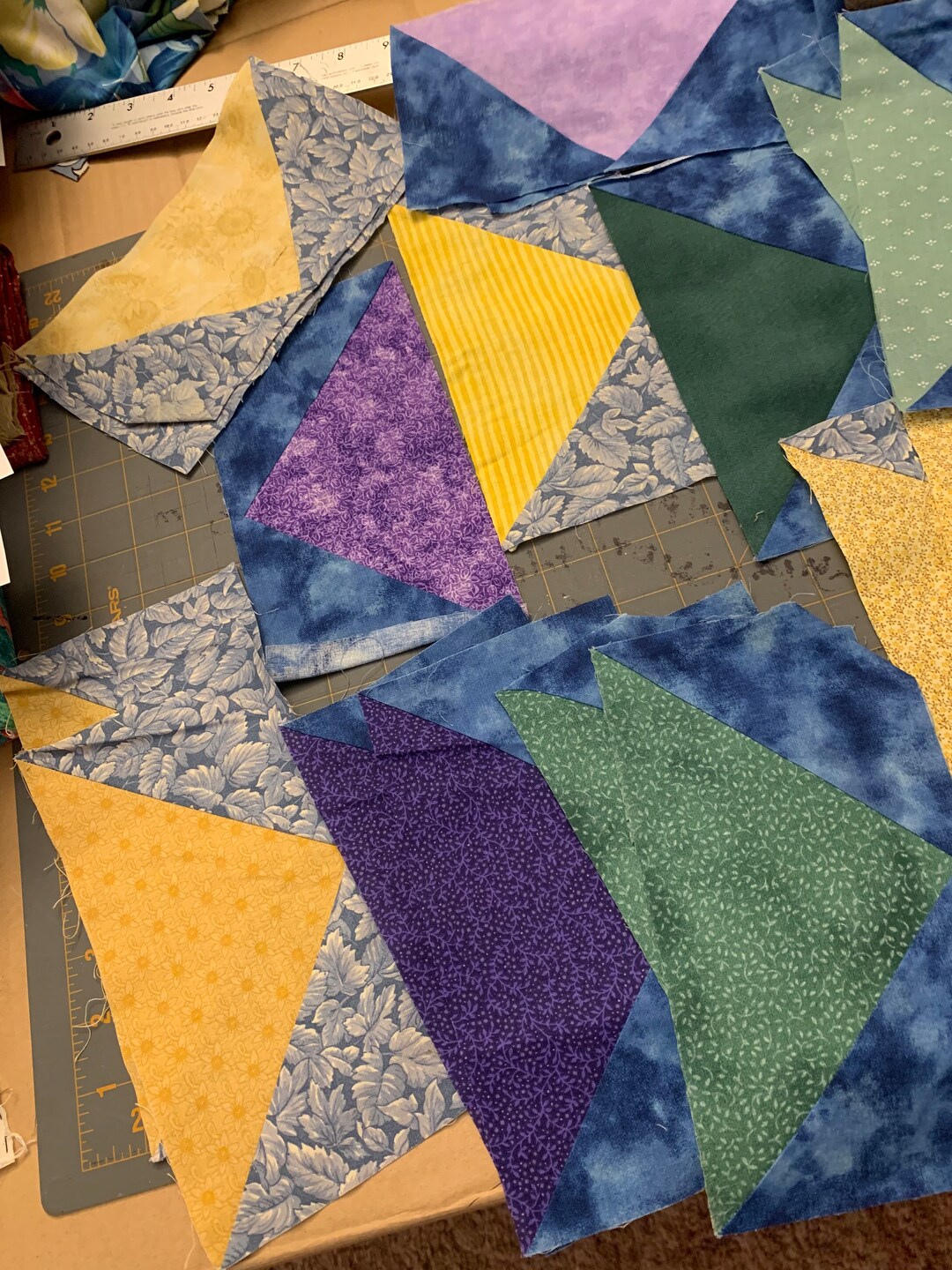 17 Patchwork Halves Quilt Squares, Quilt Rectangles, 4.5” X 8.5”. 8/22 ...