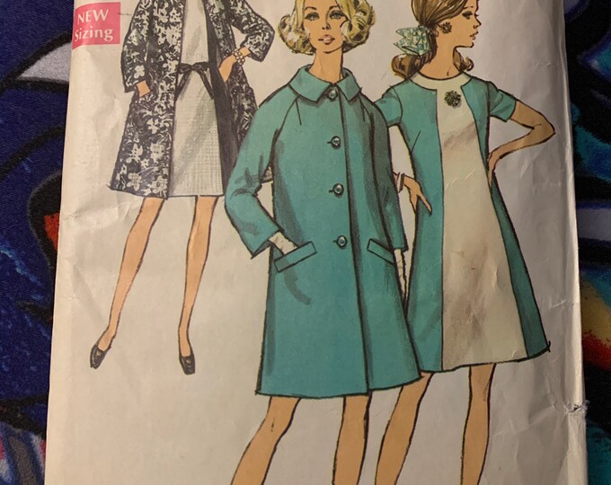 Simplicity 8591, Rare Vintage, 60’s, Dress and Dress Coat, Size 14 - Etsy