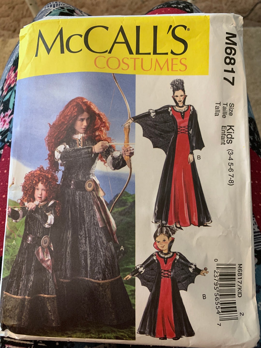 Mccalls 6817, Vintage, Costume, Sewing Pattern, Vampire Dress, Cape ...
