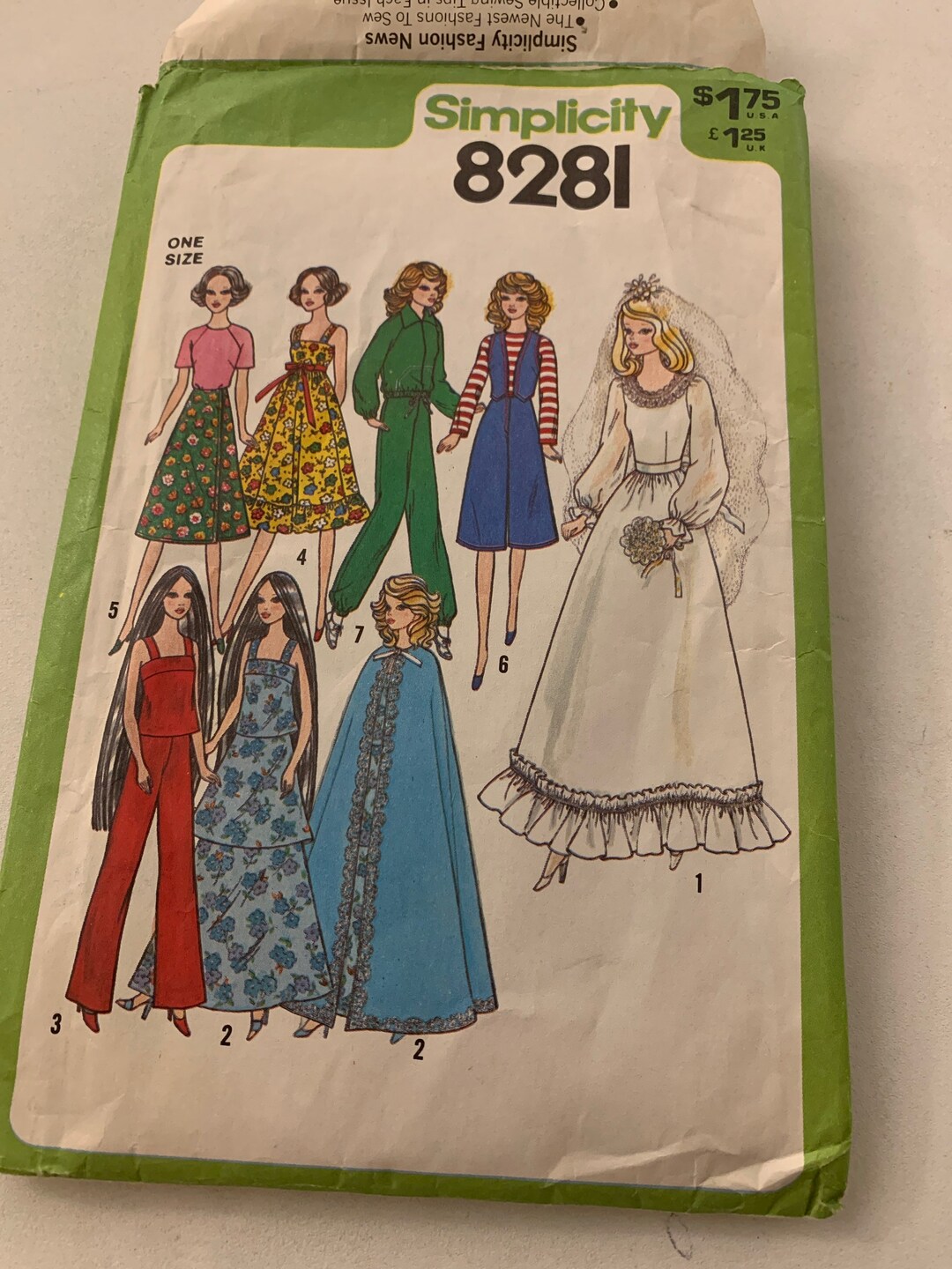 Simplicity 8281, Vintage 11 1/2” Doll, Clothing Pattern - Etsy