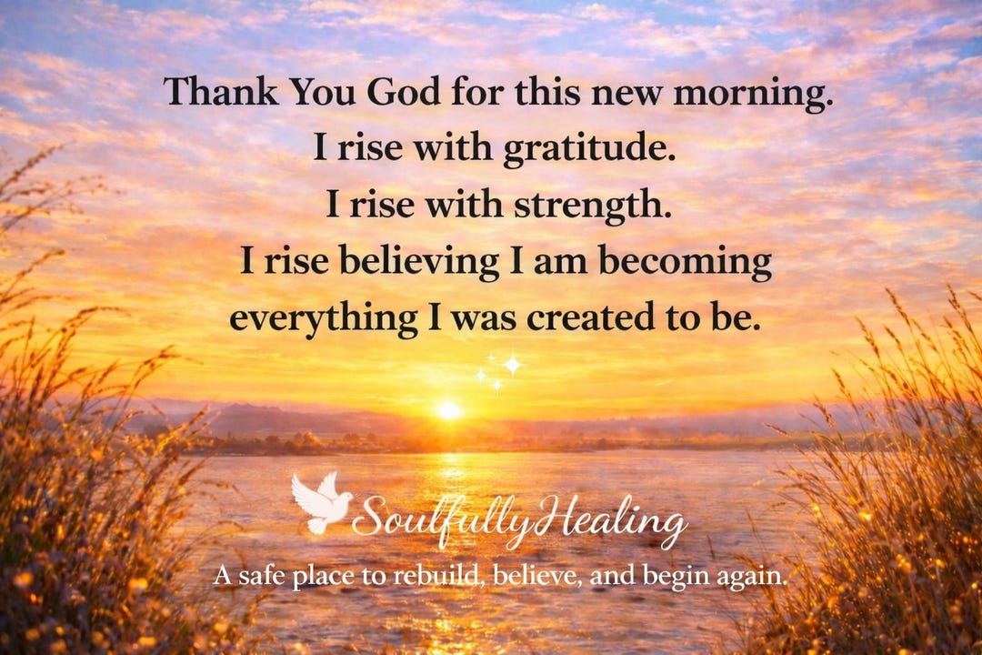 Christian Morning Prayer Printable – Gratitude Affirmation Wall Art ...