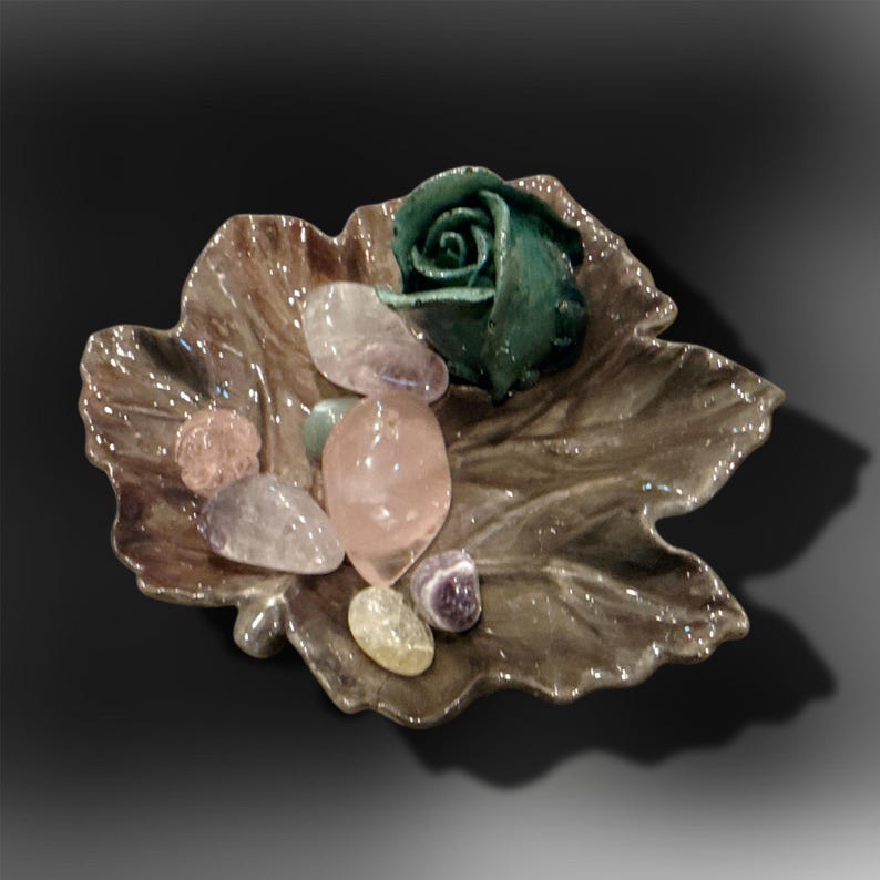 Leaf Shaped Tray – Jewelry Dish, Soap Holder, Nightstand Organizer - Etsy