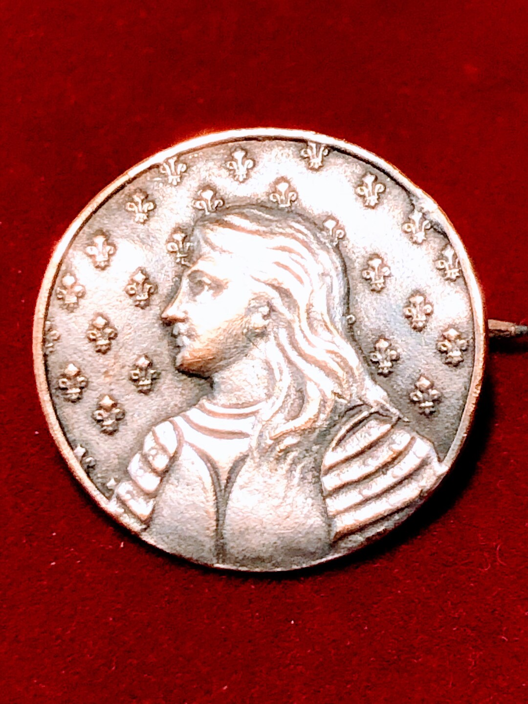 Rare Antique Victorian Silver French Joan of Arch Brooch Lapel Pin - Etsy