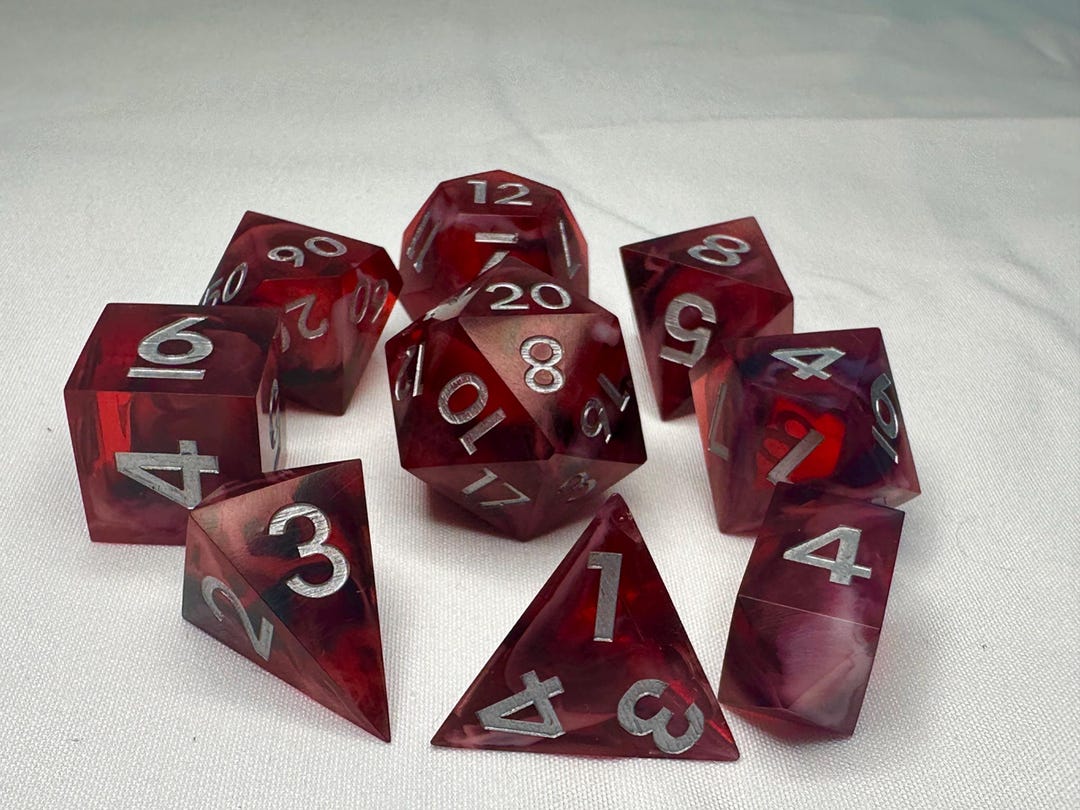 The Curse of Vecna D&D Roleplaying Dice Set - Etsy