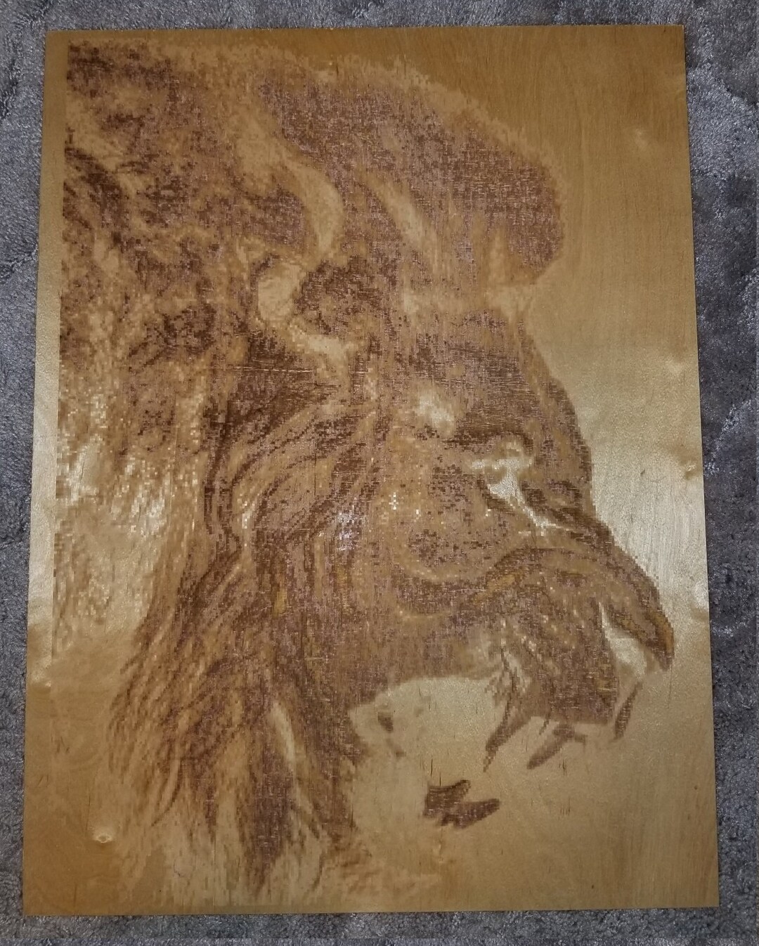 Lion Roaring Laser Engraved - Etsy