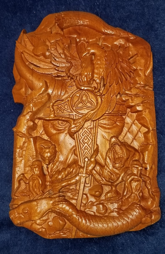 Viking Collage Carving - Etsy