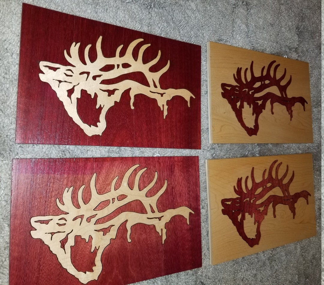 Elk Inlay Laser Cut - Etsy