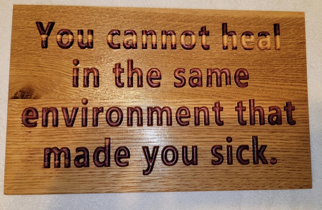 Handcrafted Inspirational Quote Sign: Raised Cedar Letters on Oak - Etsy