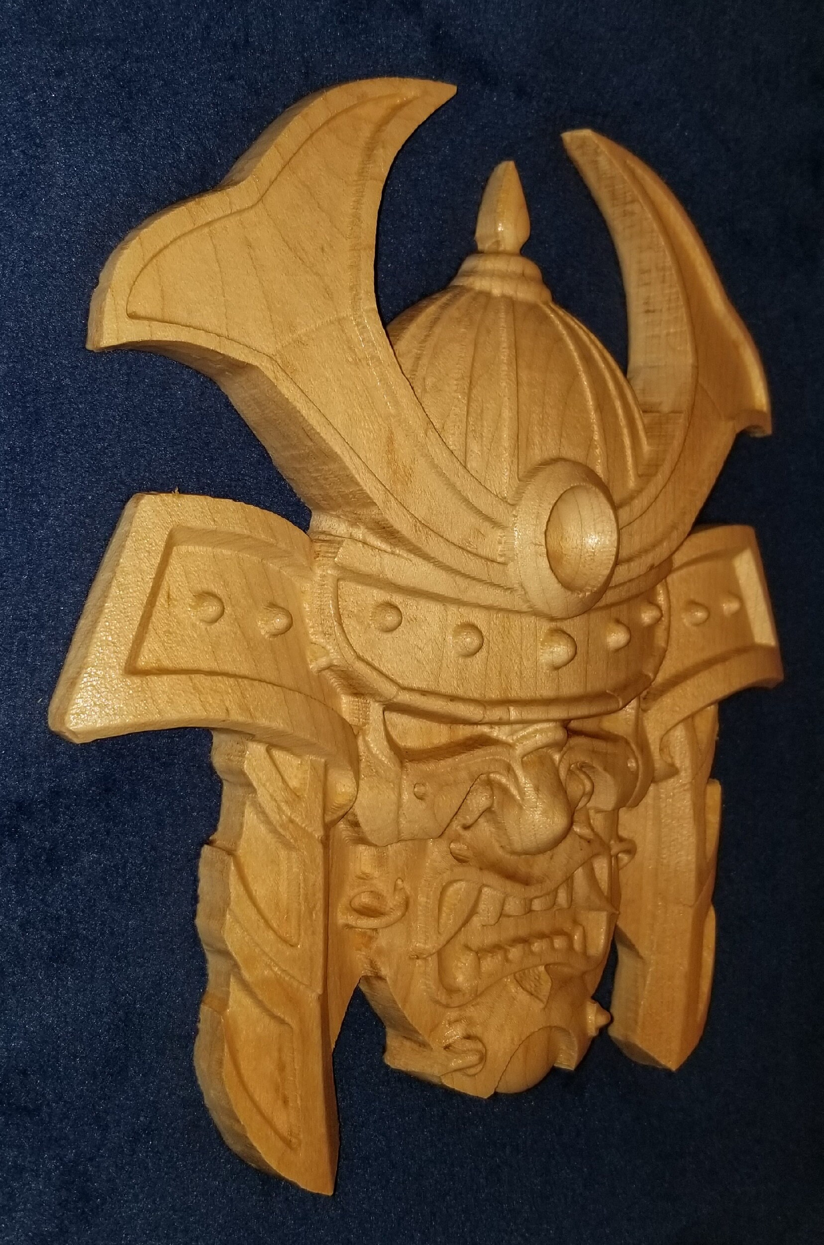 Samurai Mask 3D Cnc Carving - Etsy