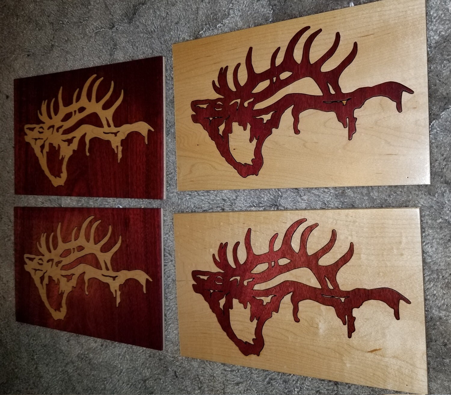 Elk Inlay Laser Cut - Etsy