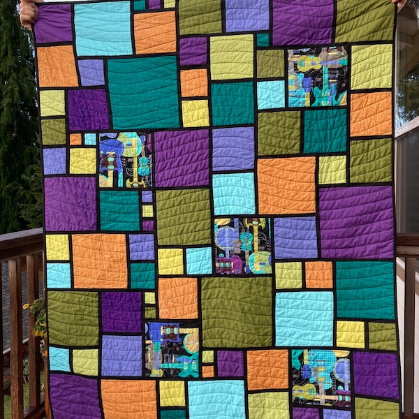 Guitar Quilt Pattern - Etsy