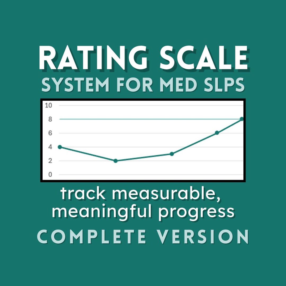 SLP Progress Tracking System – Medical Speech Therapy Rating Scale Tool ...