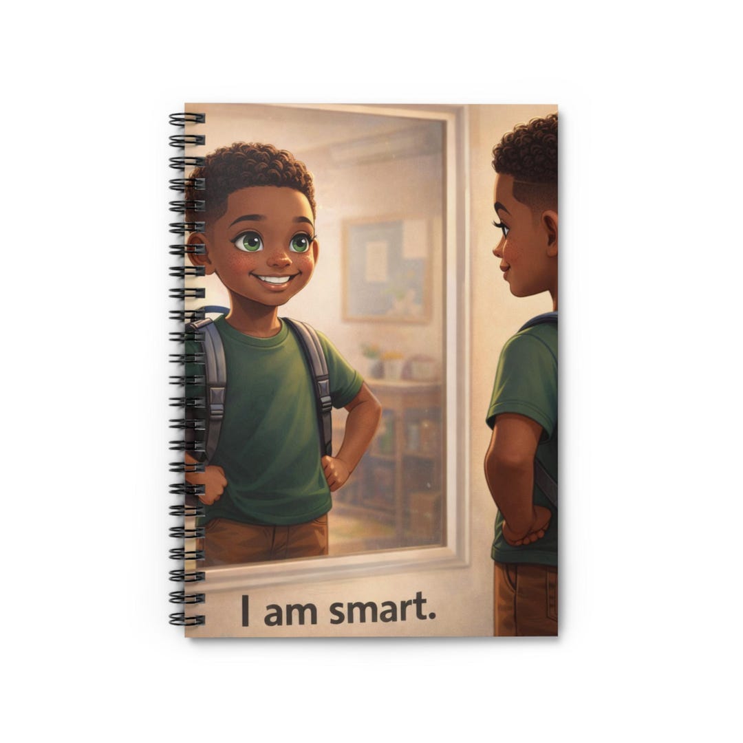 I Am Smart Kids Affirmation Notebook | Confidence Journal & Spiral ...