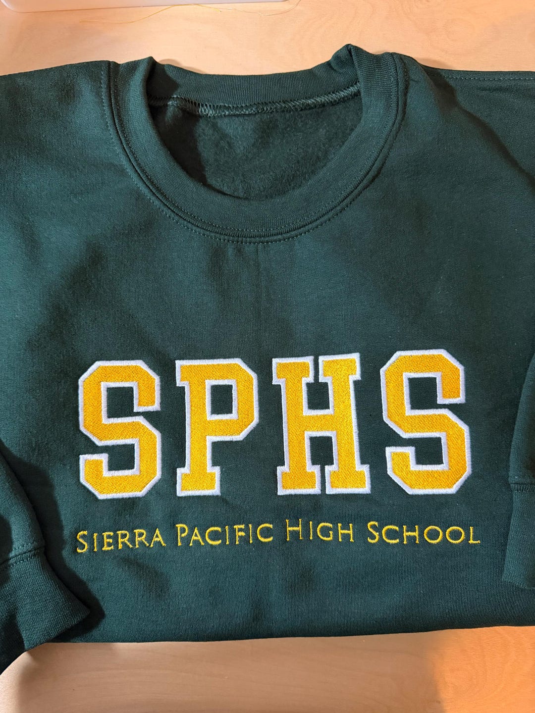 Custom Embroidered School Crewneck | College Spirit Sweatshirt ...