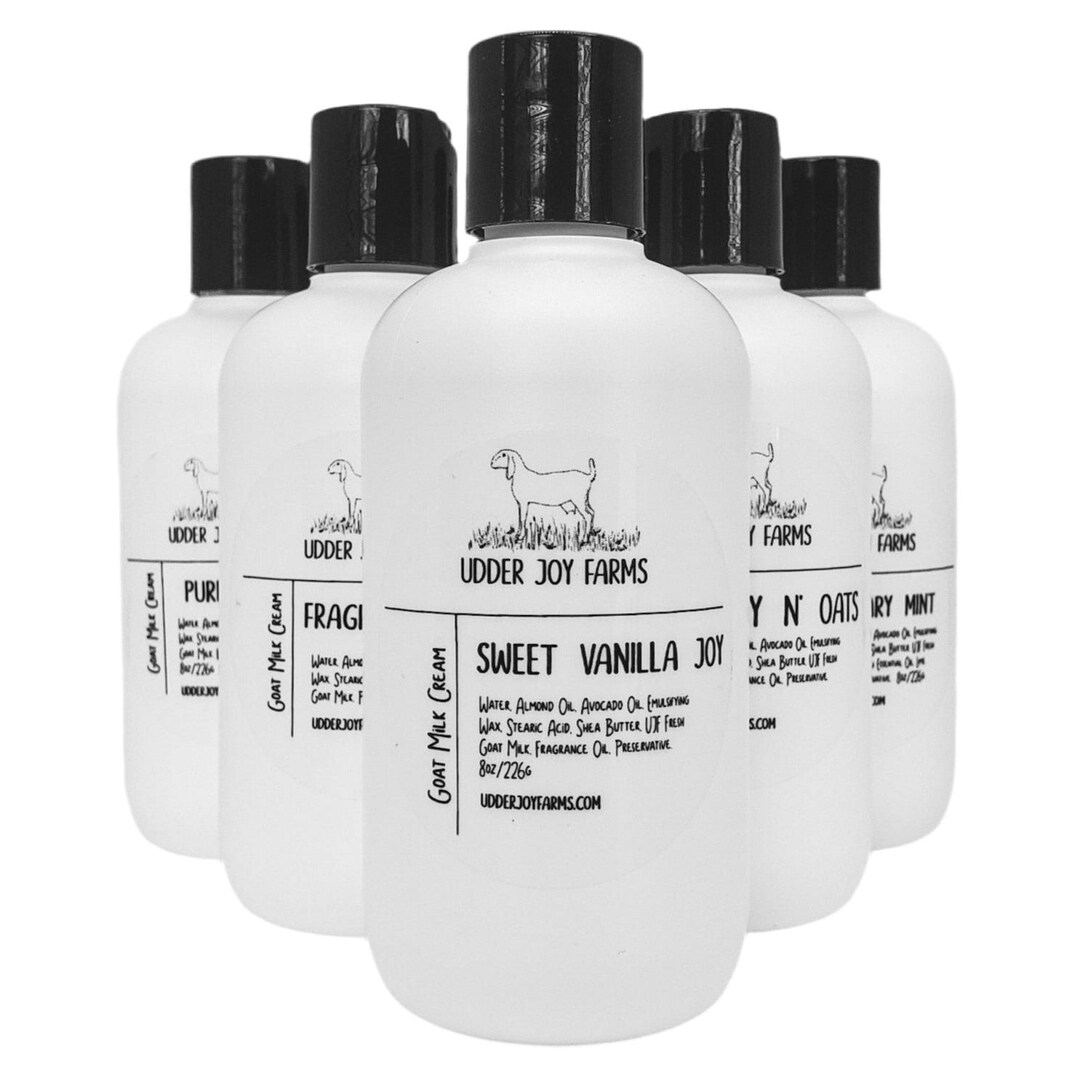 Goat Milk Body/face Creams. Great for Dry Skin. Thick, Moisturizing ...
