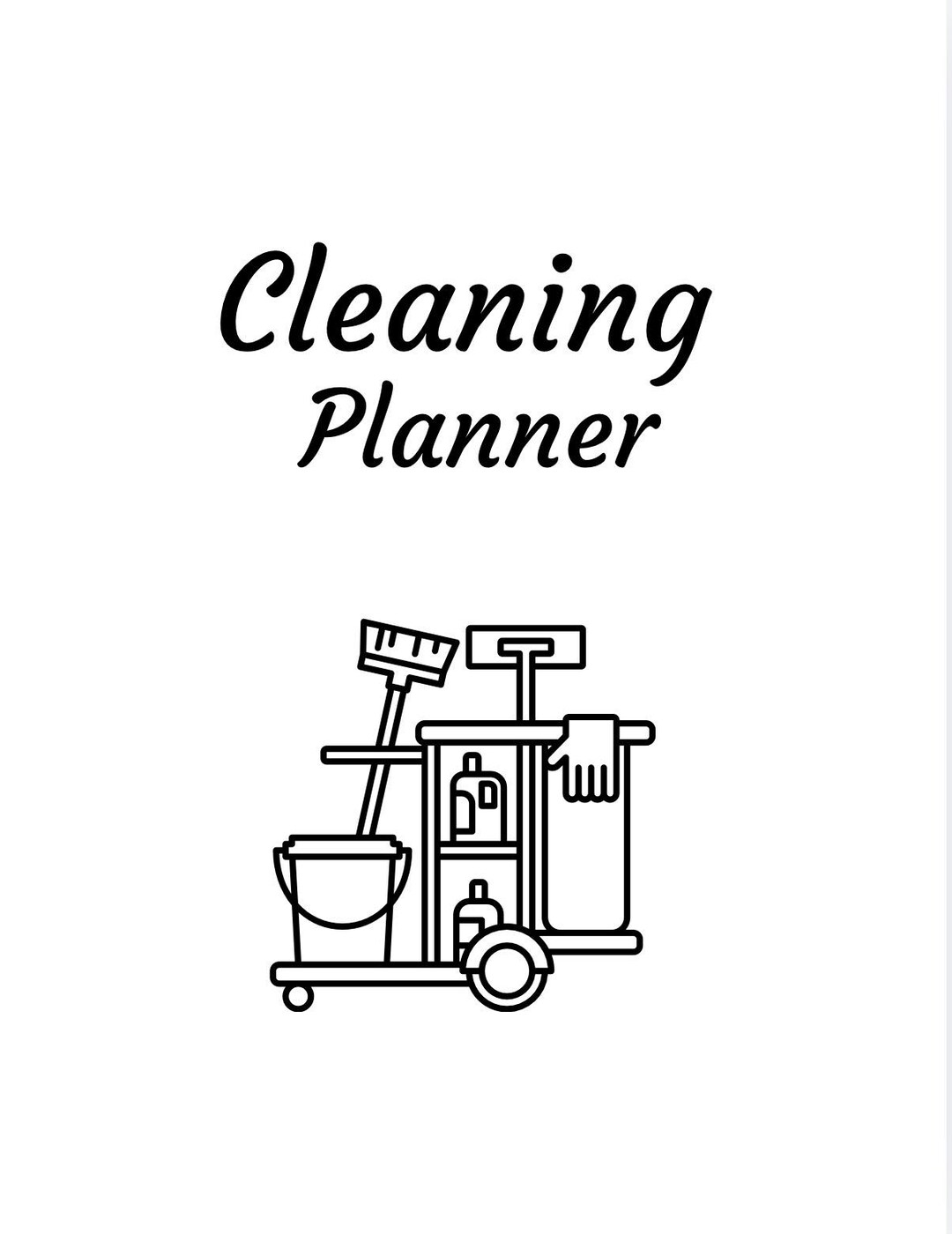 Cleaning Planner Printable | Daily, Weekly and Monthly Cleaning ...