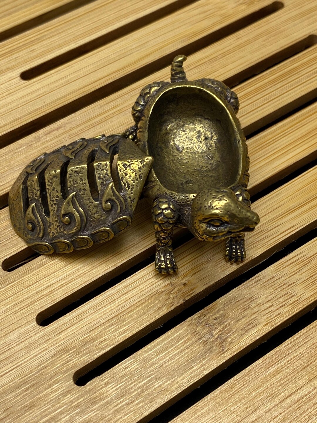 Copper Dragon Turtle Incense Burner Aromatherapy Censer Zen Home Decor ...