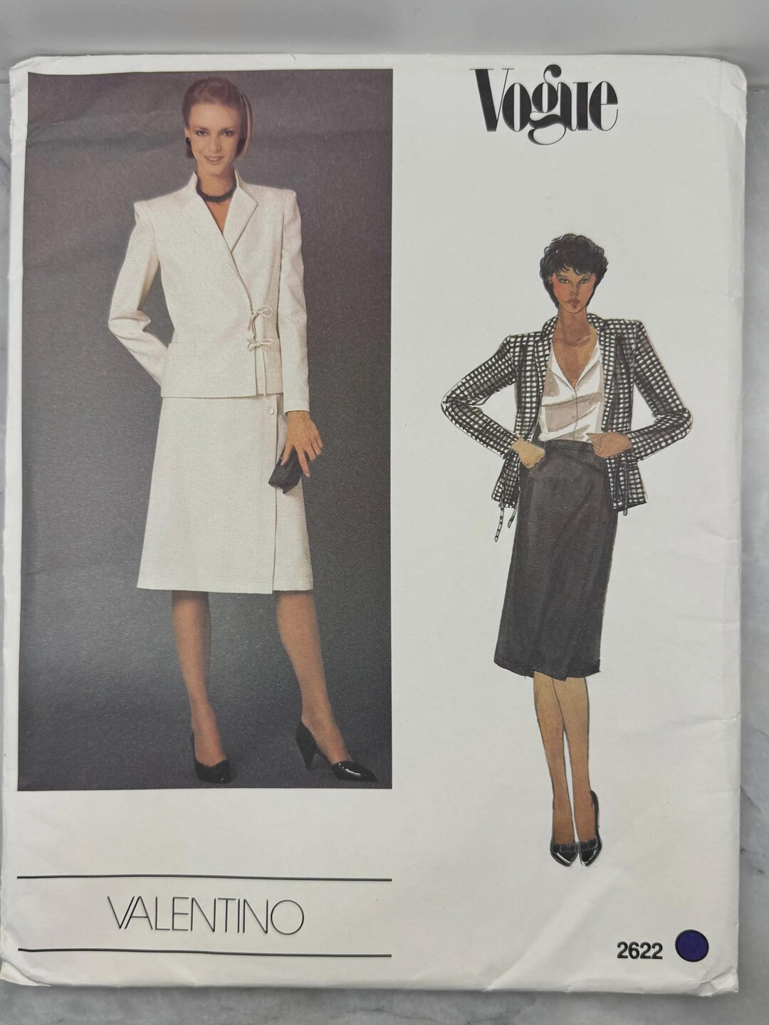 1985 Vogue 2622 Sewing Pattern - Misses’ Jacket and Skirt (size 12 ...