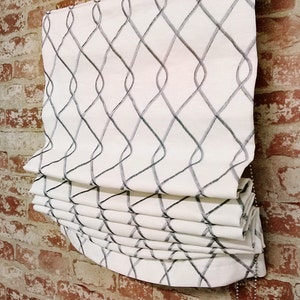 Custom Relaxed Roman Shade Window Treatment | Duralee Rico | Continuous ...