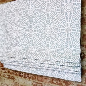 Flat Roman Shade Window Treatment | Continuous Cord Loop Upgrade ...