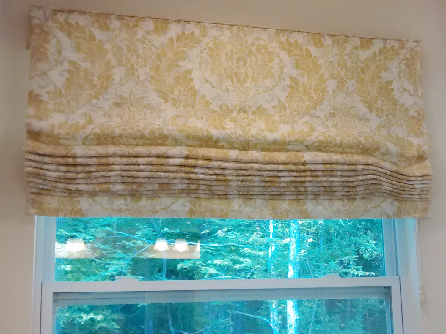 Flat Roman Shade Window Treatment Custom Made in Covington | Etsy