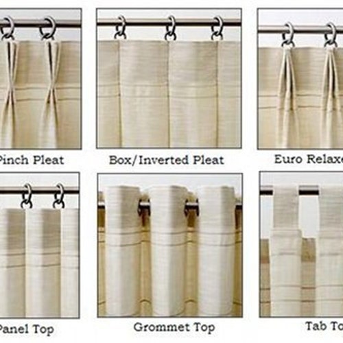 Drapery Heading Styles for Custom Panels - Etsy Canada