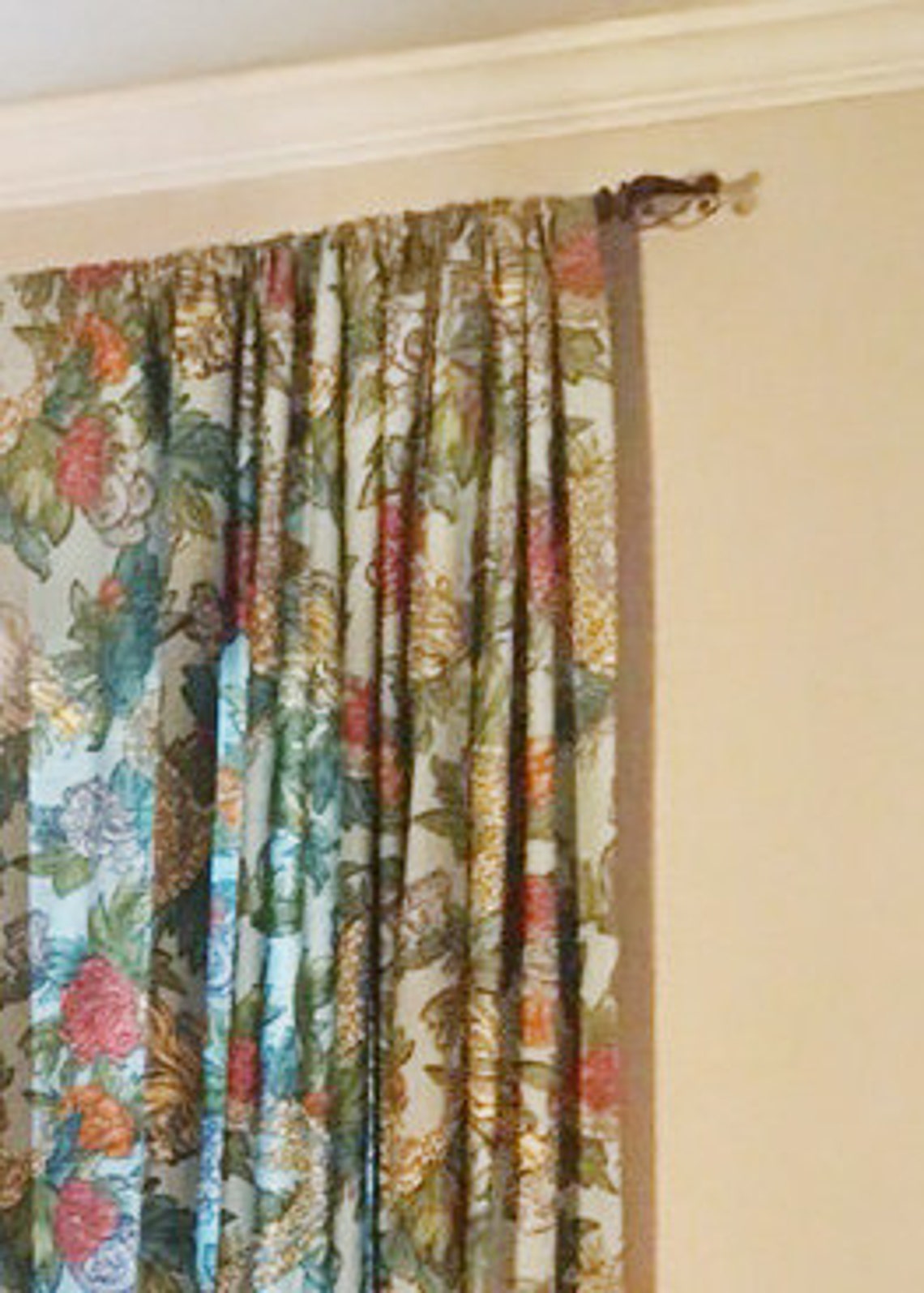 Custom Rod Pocket Drapes Panels Window Treatment - Etsy