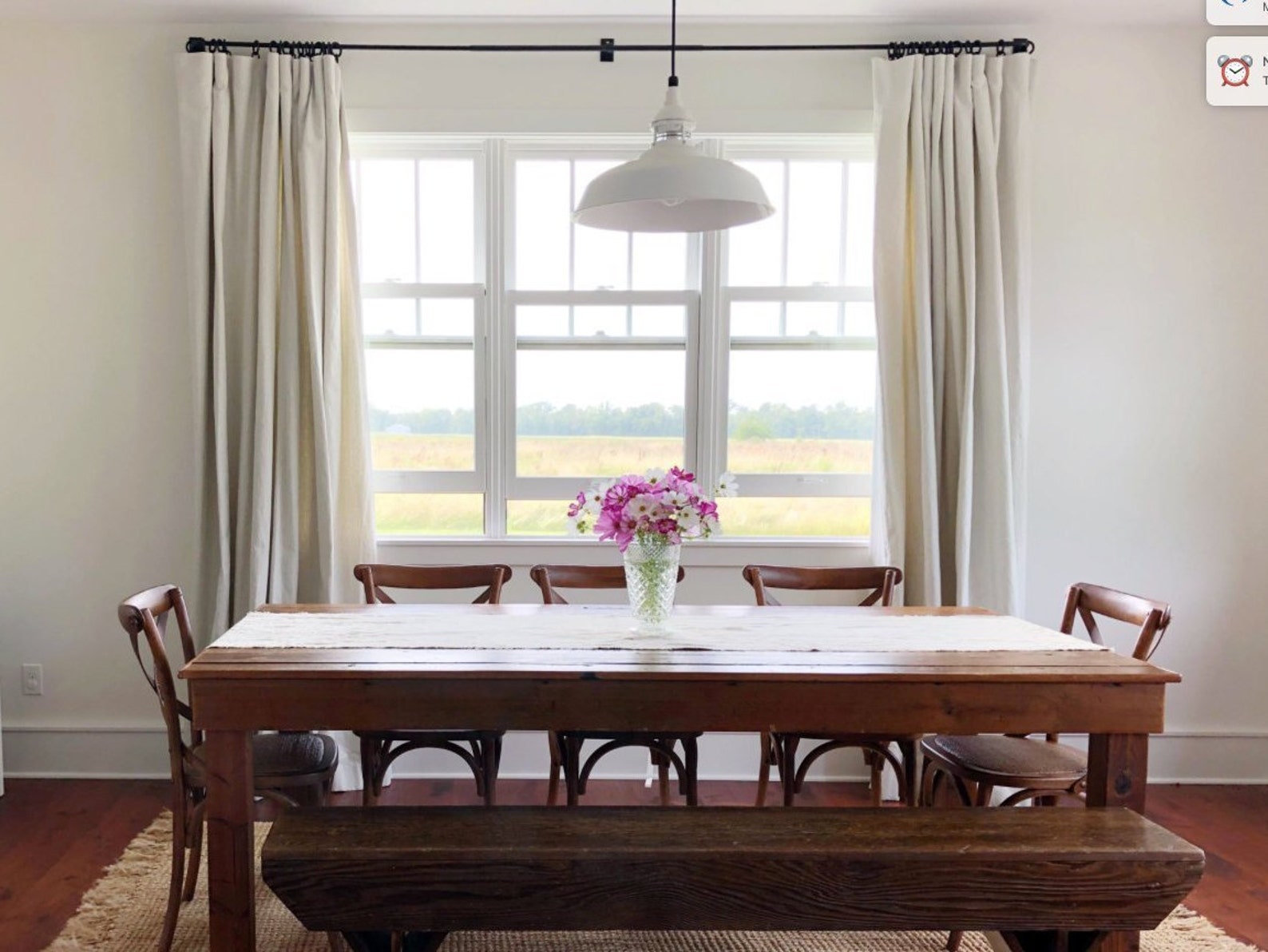 Custom Pair Flat Top Drapes Drapery Panels Banding or Trim - Etsy