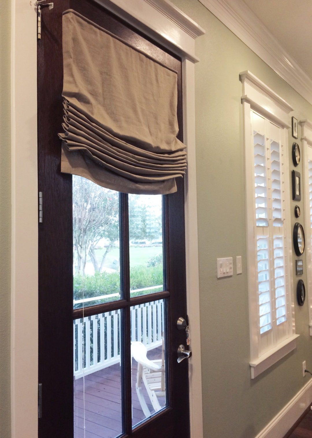 Relaxed Roman Shade Window Treatment | Custom Made in Robert Allen ...