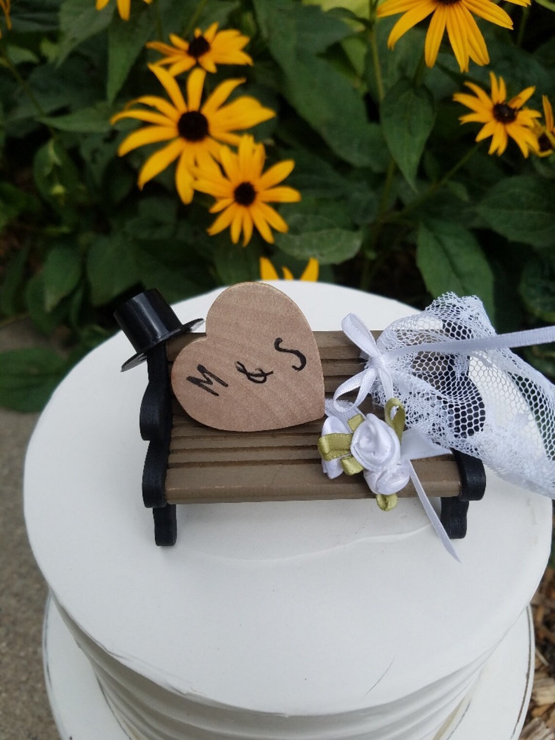 Park Bench Cake Topper - Etsy