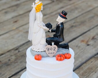 Farmhouse Wedding Cake Topper / Barn Wedding Cake Topper / Country ...