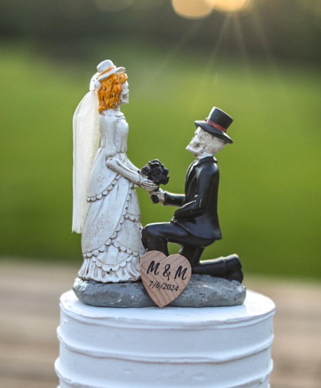 Til Death Wedding Cake Topper / Skeleton Wedding Cake Topper / Fall ...