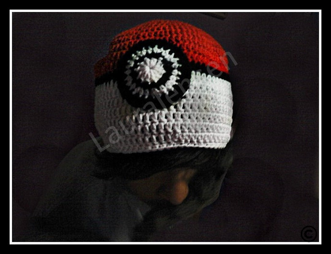 Pokemon Inspired Beanie "pokebeanie" Large Adult Size Slight Slouch - Etsy