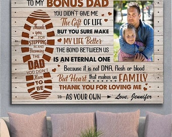 My Bonus Dad Poster - Etsy