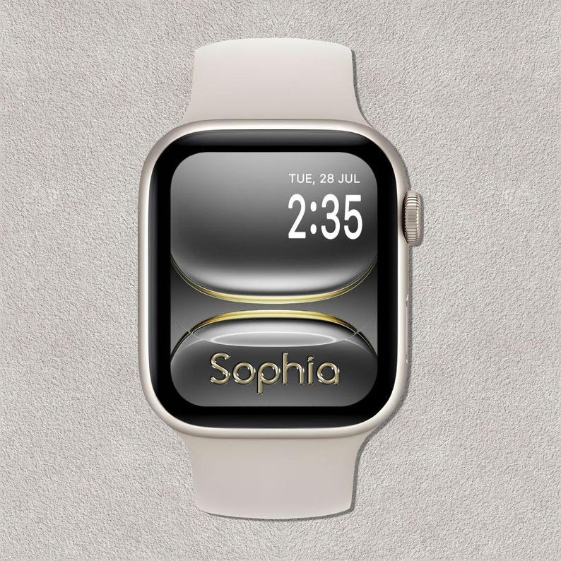 4 in 1 Custom Metallic Glass Watch Wallpaper | Smart Watch Wallpaper ...