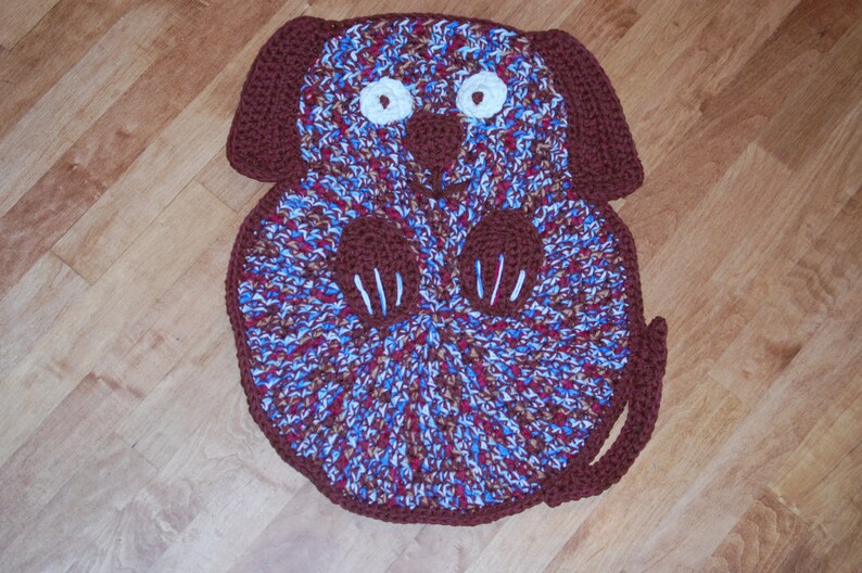 Instant Download Crochet Pattern Puppy Dog Rug pet Mat - Etsy