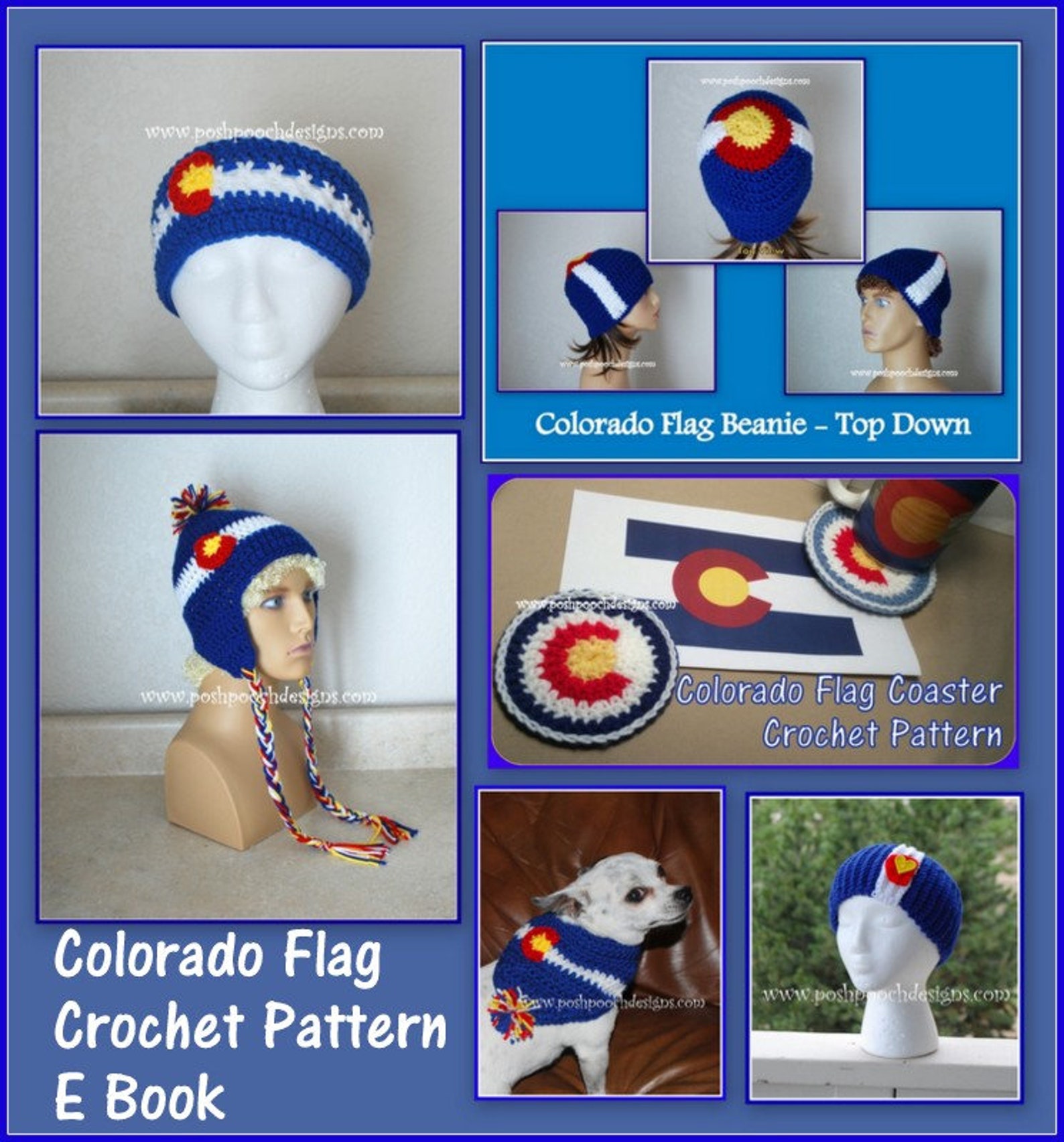 Colorado Flag Crochet Pattern E Book 1 Instant Download PDF - Etsy