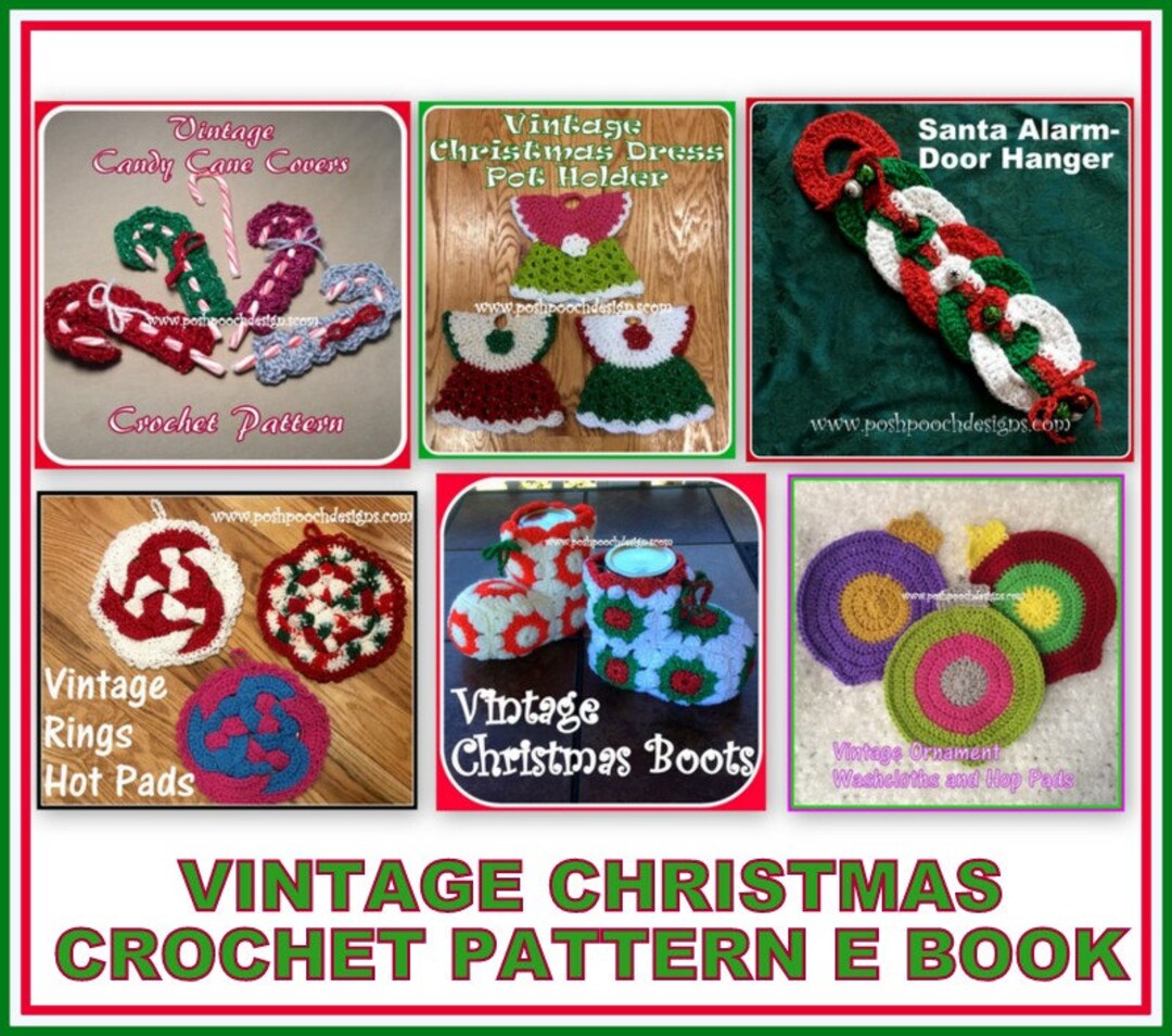 Vintage Christmas Crochet Pattern E Book - Instant Download PDF File - Etsy