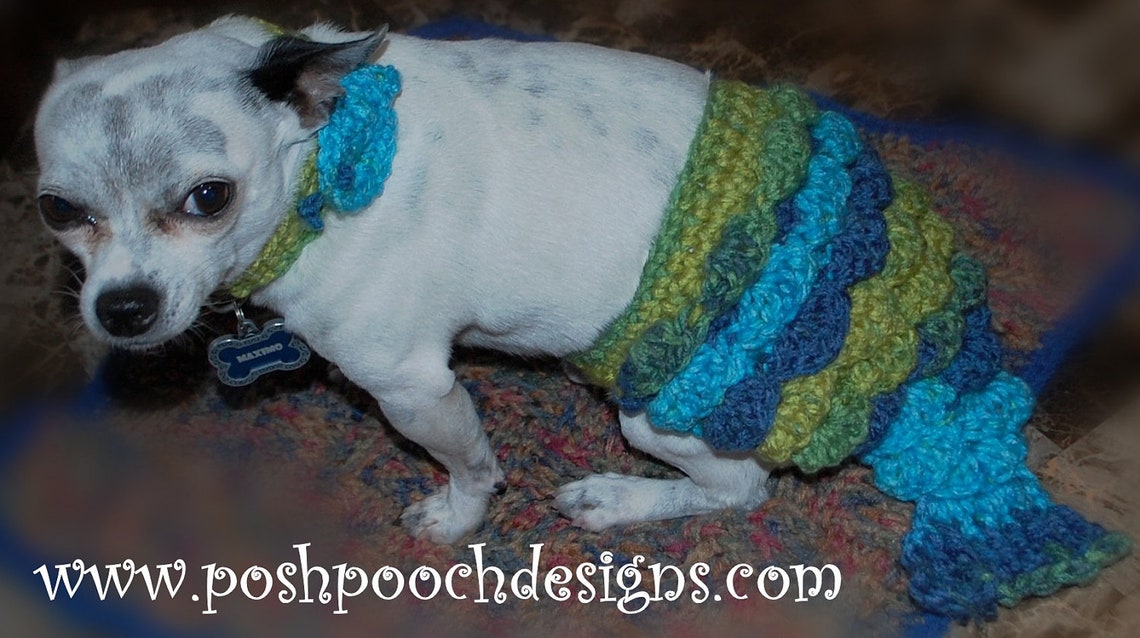 Instant Download CROCHET PATTERN Mermaid Dog Tail and Fishy | Etsy